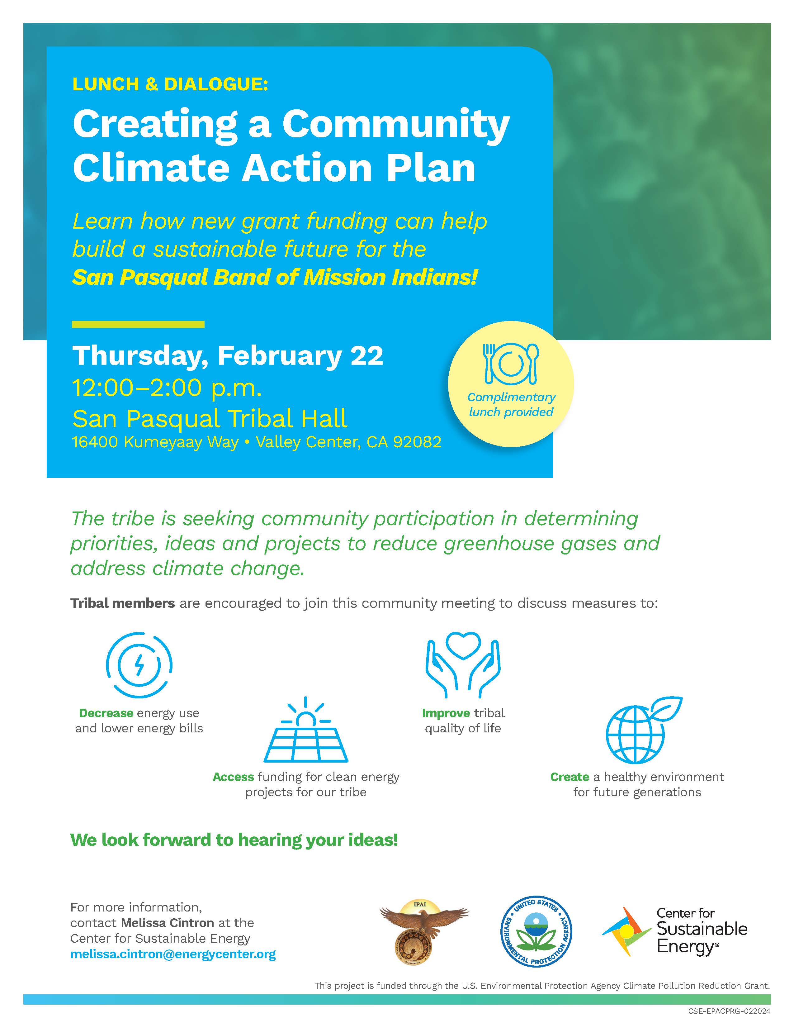 Creating A Community Climate Action Plan - Februrary 22nd - Click For ...