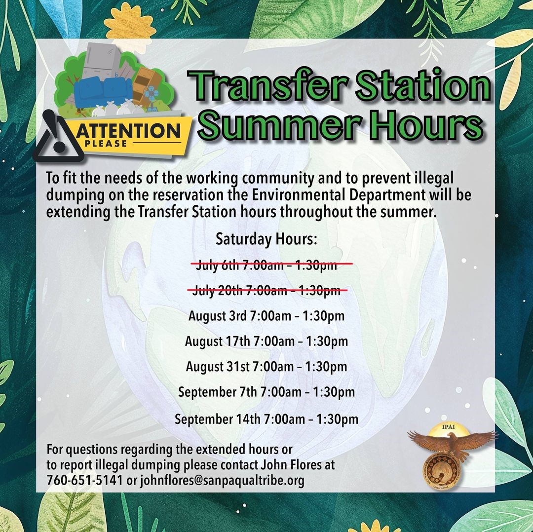 Transfer Station Hours